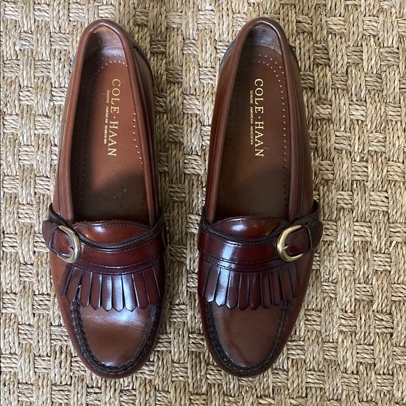 Cole Haan | Shoes | Cole Haan Classic Mens Brown Kiltie Style Loafers ...